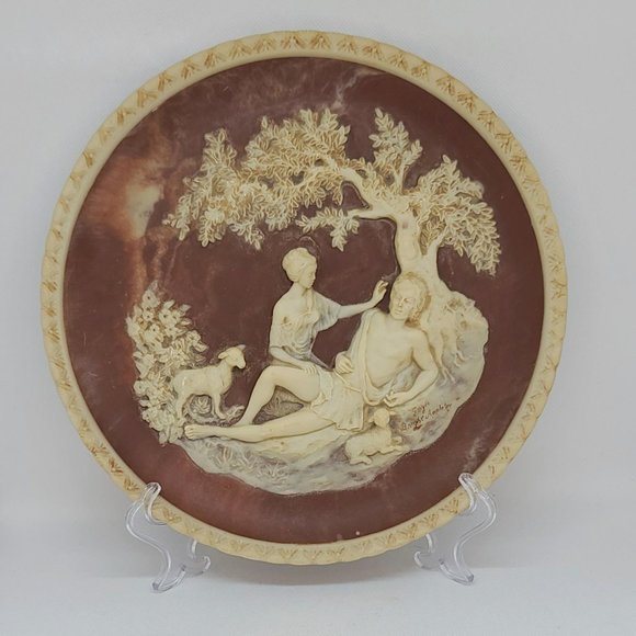 Other | Vintage Incolay Plate | Poshmark